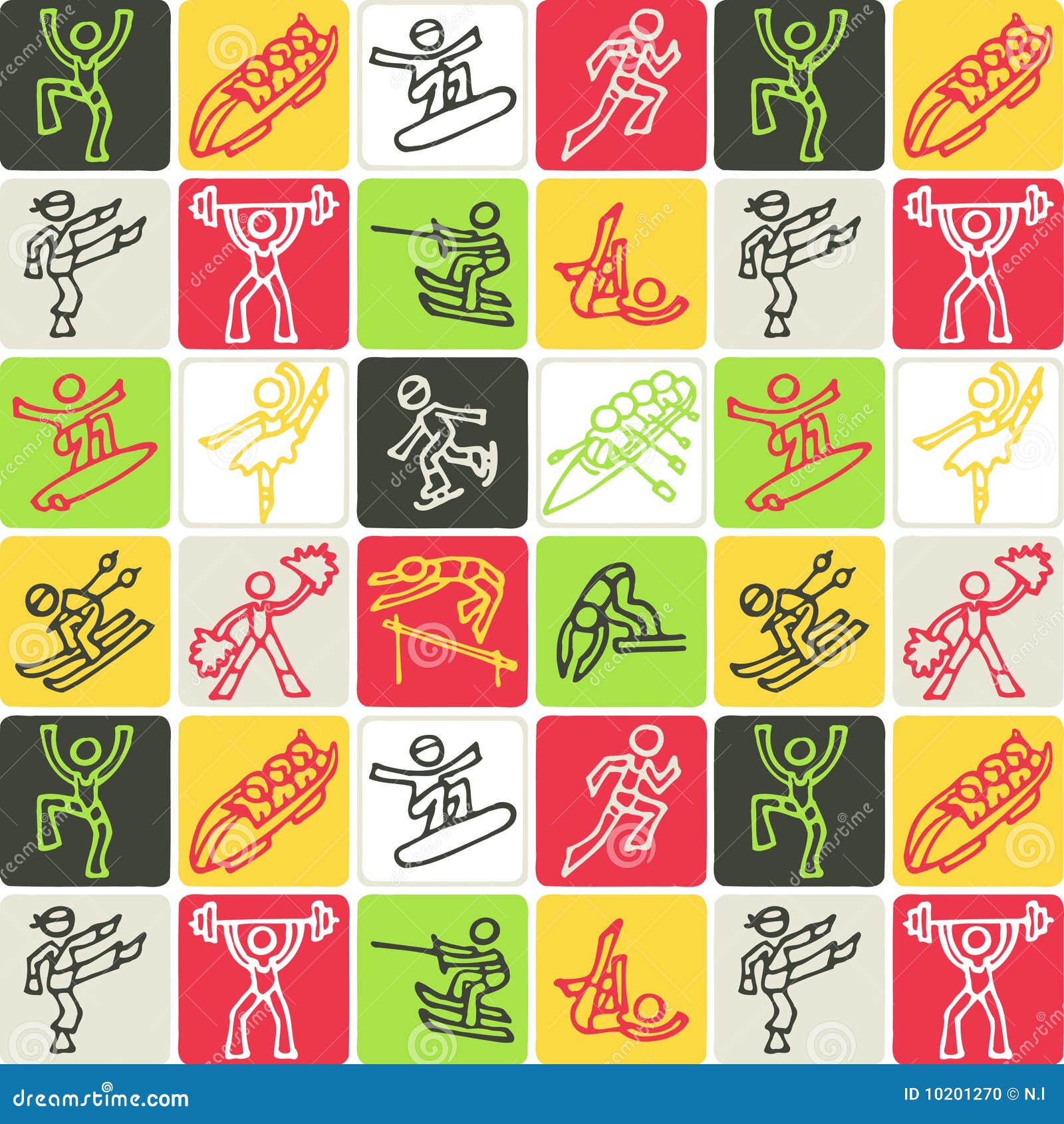 Sports checked pattern stock vector. Illustration of checked - 10201270