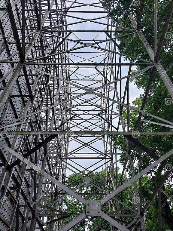 Sports Climbing Tower Frame Construction Stock Image - Image of frame ...