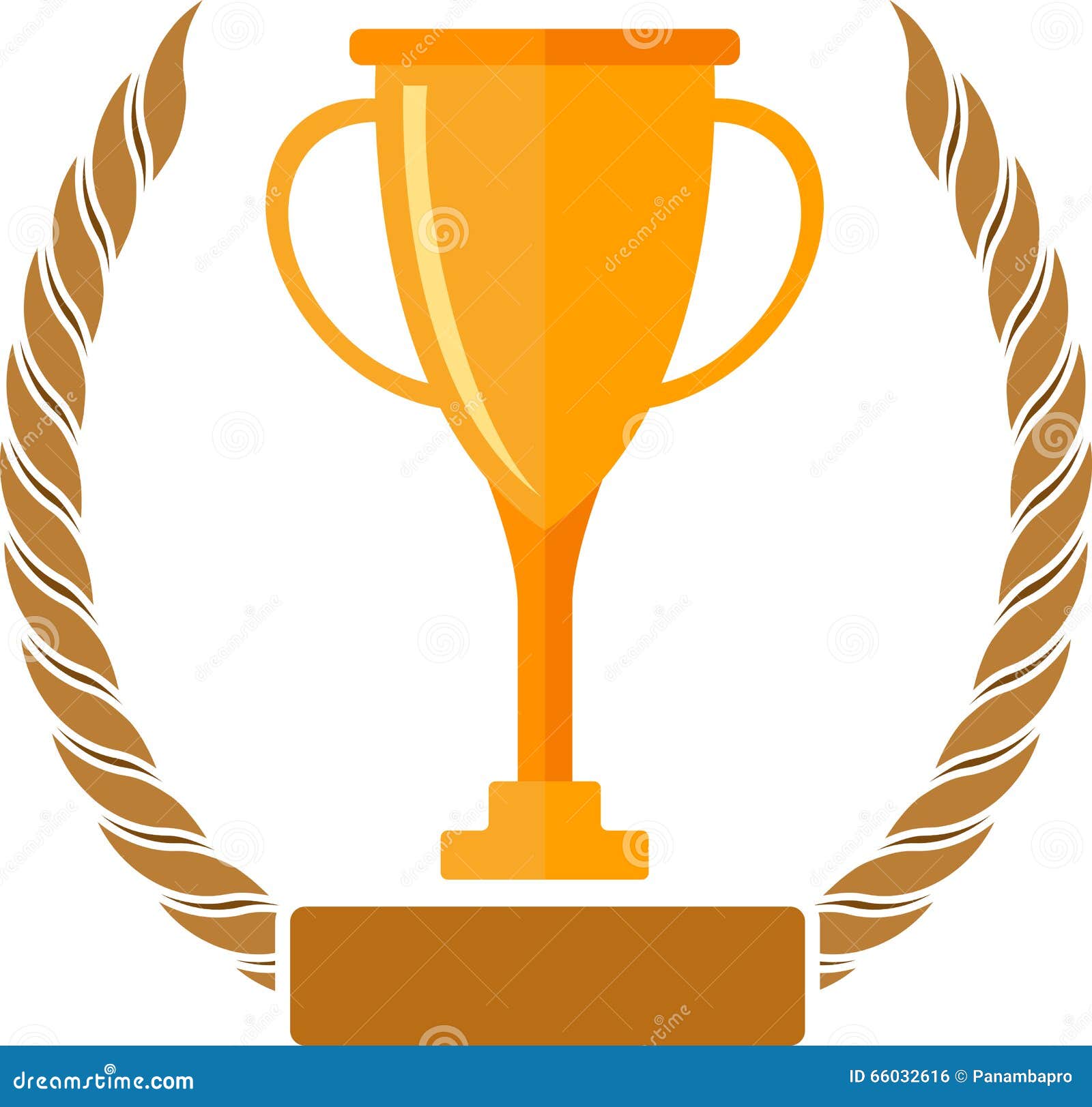 Sports cup stock vector. Illustration of ceremony, champion - 66032616