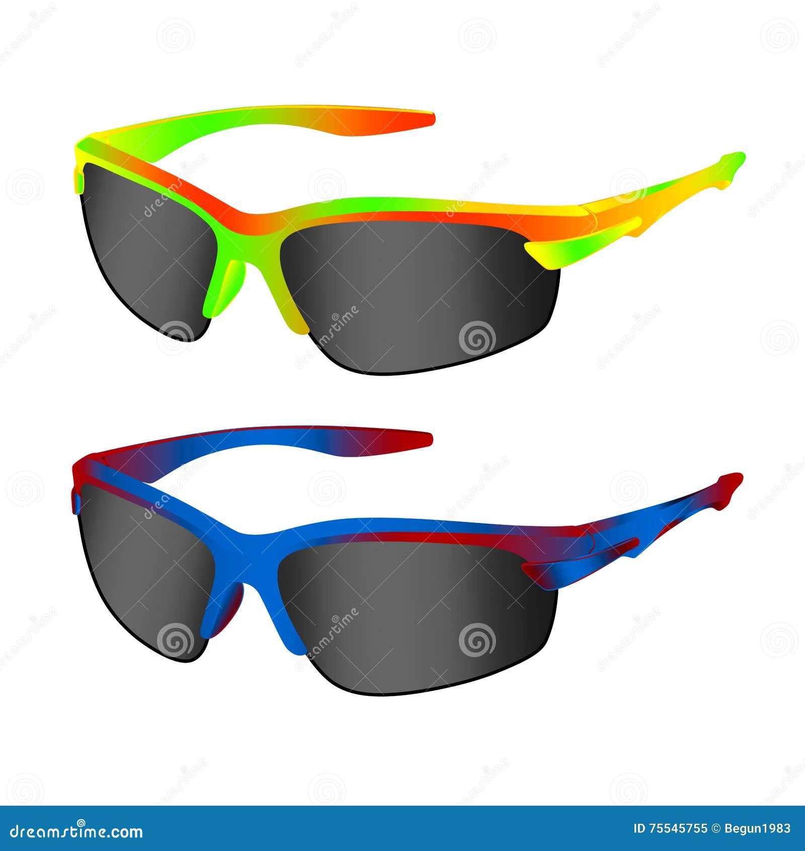 Sports glasses stock vector. Illustration of optical - 75545755