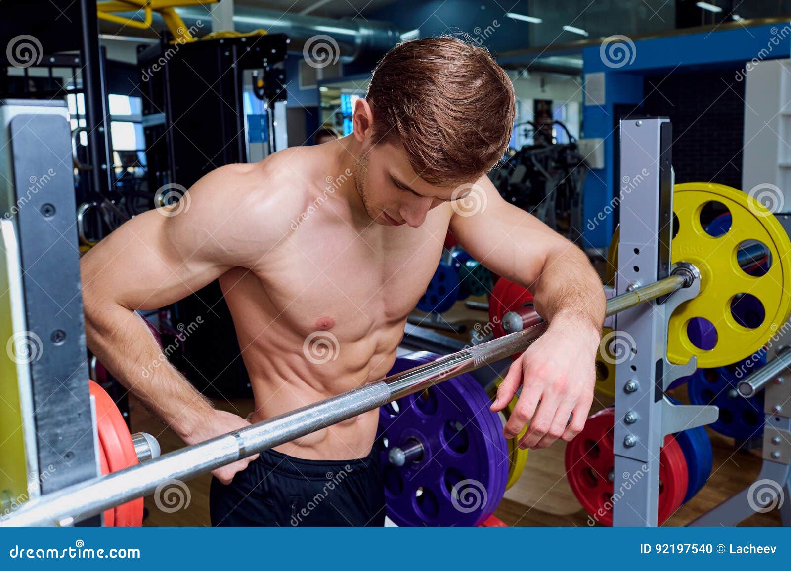 Sports Guy in the Gym after Training Stock Photo - Image of girl ...