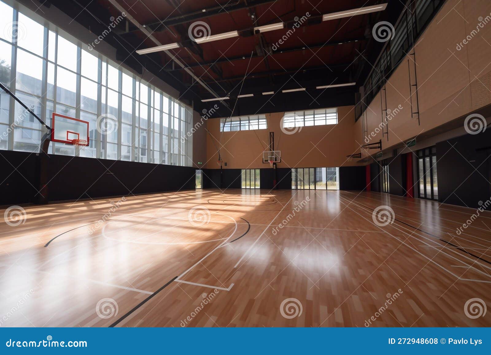 The Sports Hall is Empty. AI Generated Stock Illustration ...