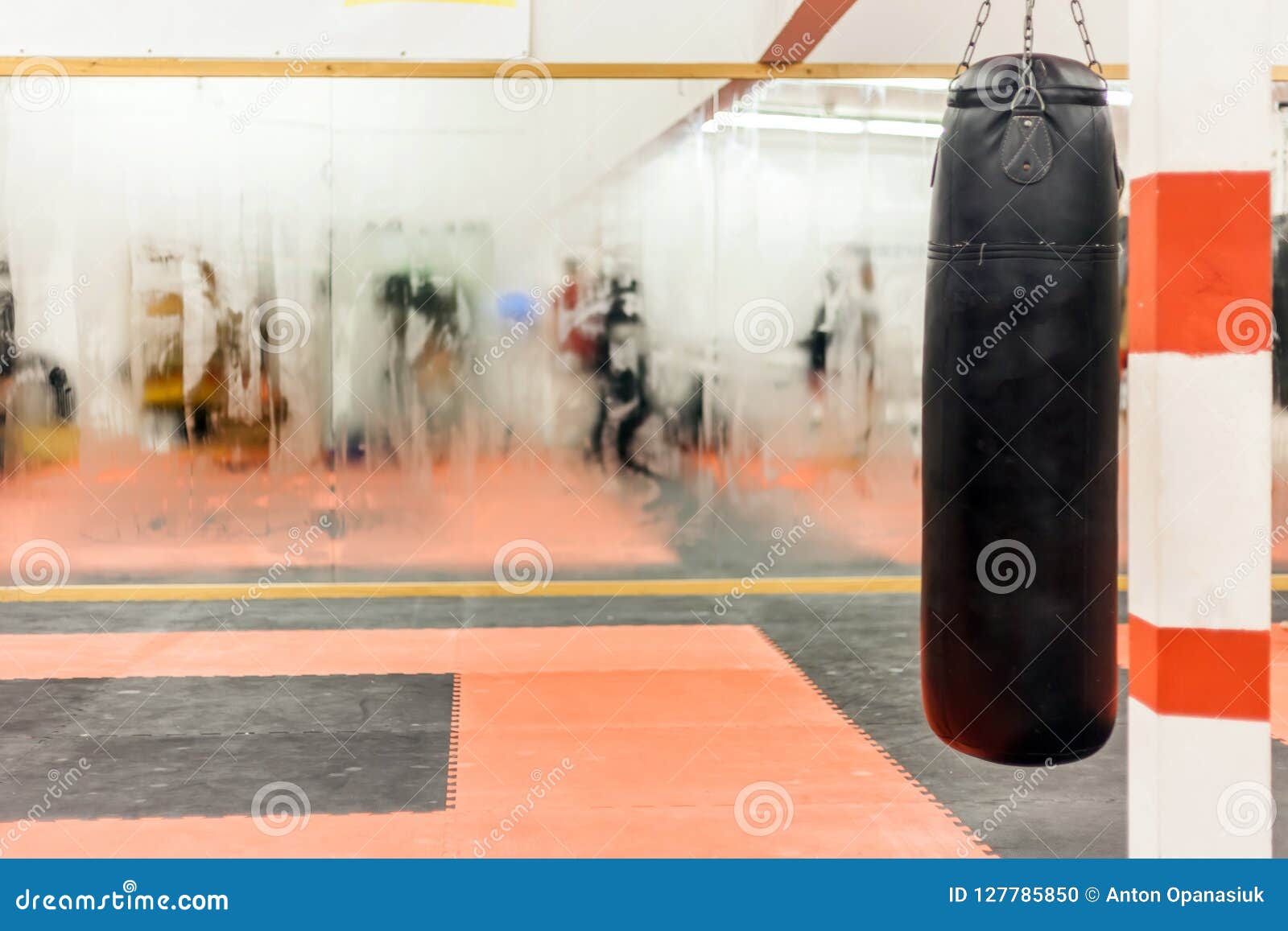 Sports Hall in Which Conduct Training in Boxing Stock Photo - Image of ...