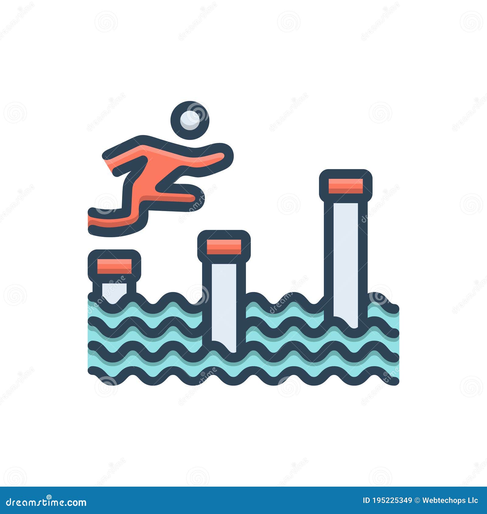 Color Illustration Icon for Sports, Play and Game Stock Illustration ...