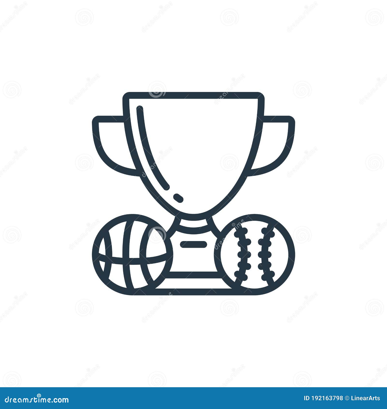 Sports Icon Vector from Event Management Concept. Thin Line ...