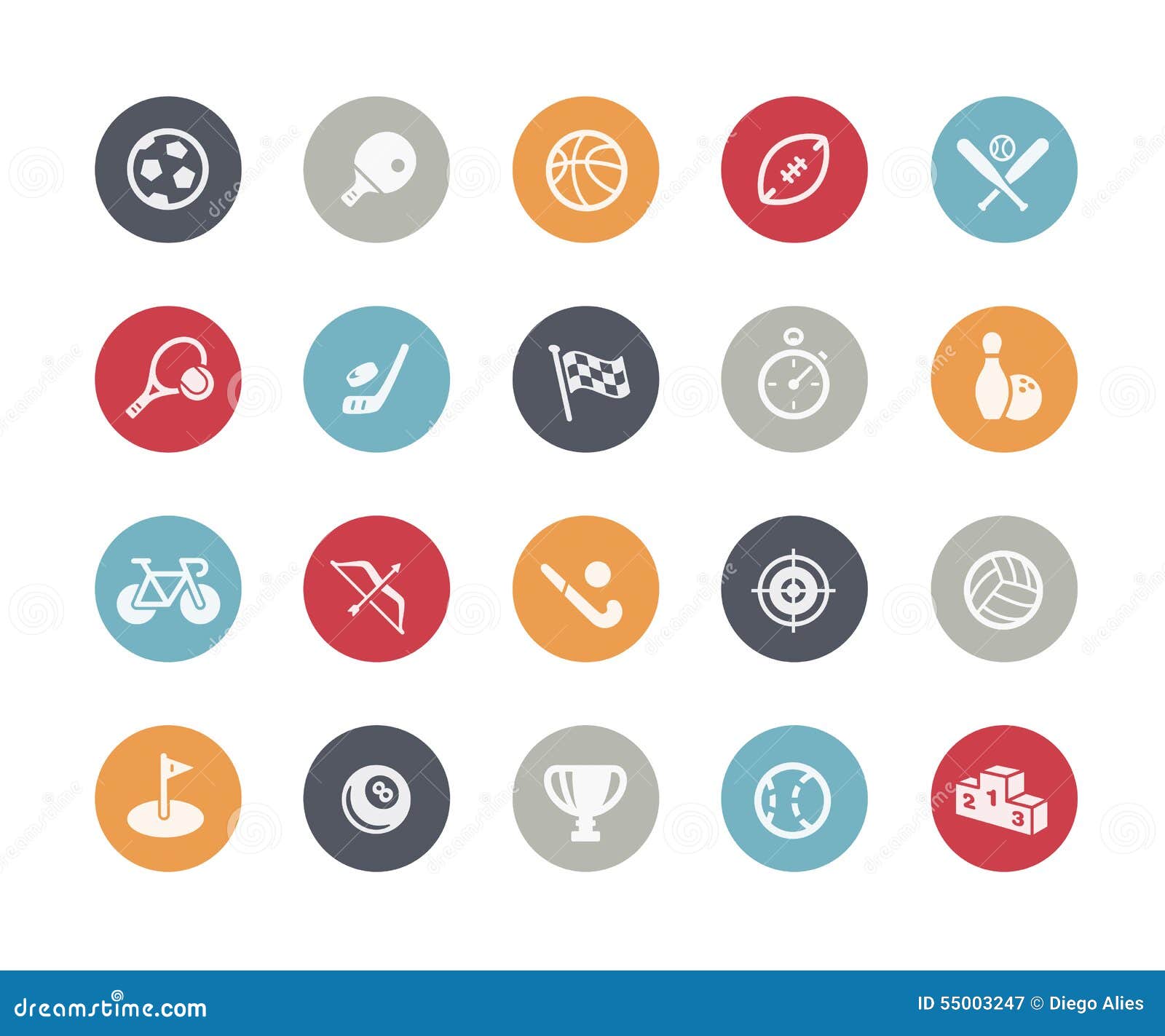 Sports Icons // Classics stock vector. Illustration of black - 55003247