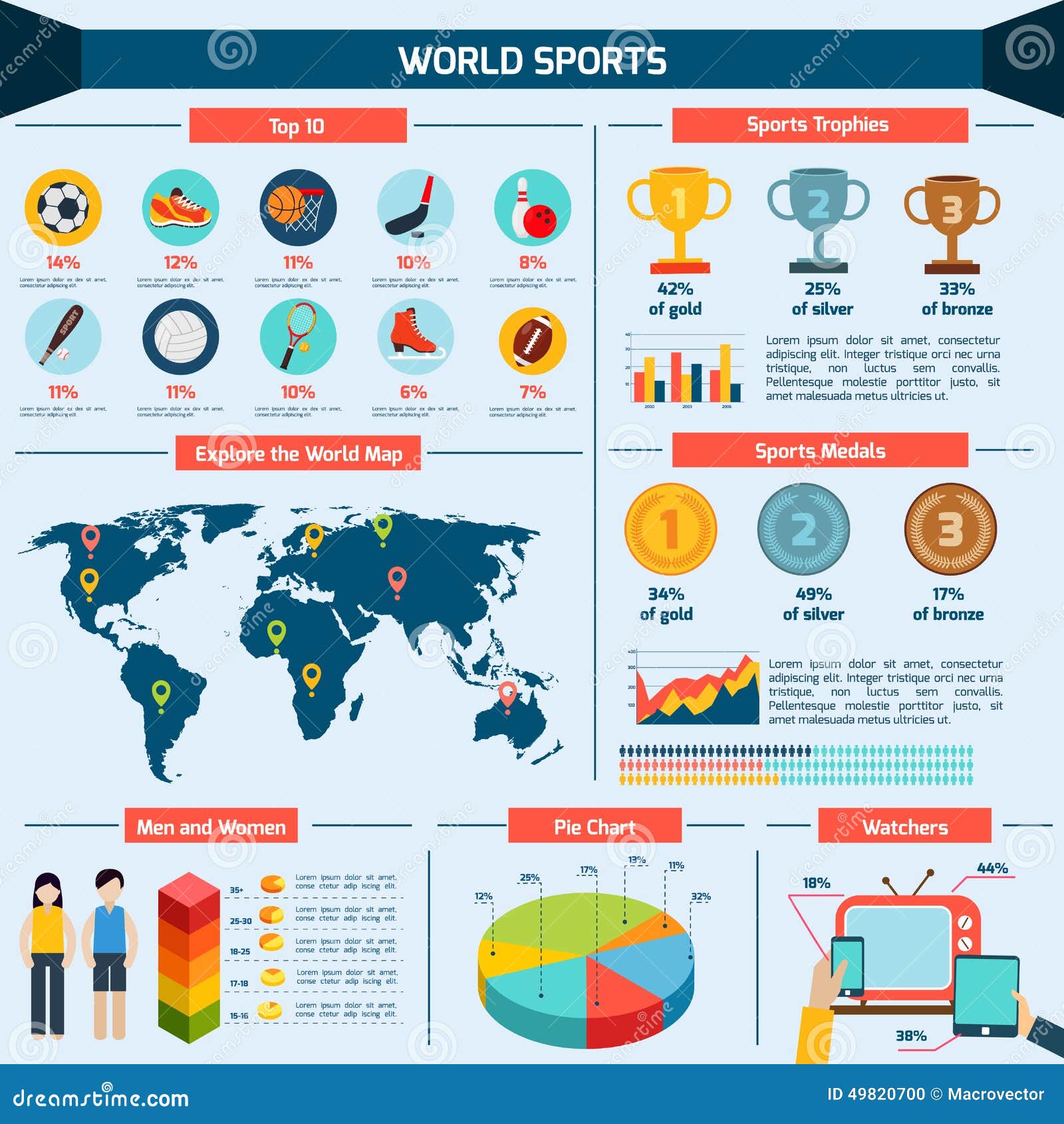 Sports Infographics Set stock vector. Illustration of page - 49820700 Sports Infographics Set stock vector. Illustration of page - 49820700