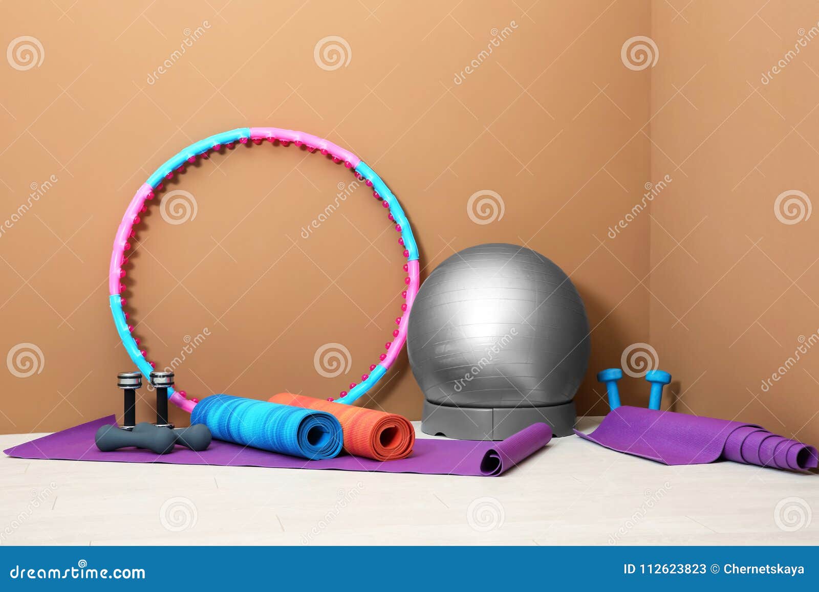 Sports inventory in gym stock image. Image of hoop, fitness - 112623823