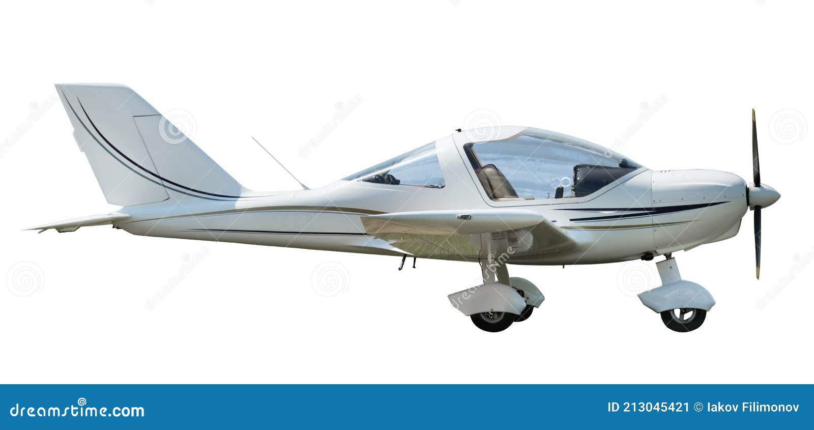 Sports Monoplane on White Background Stock Image - Image of white ...