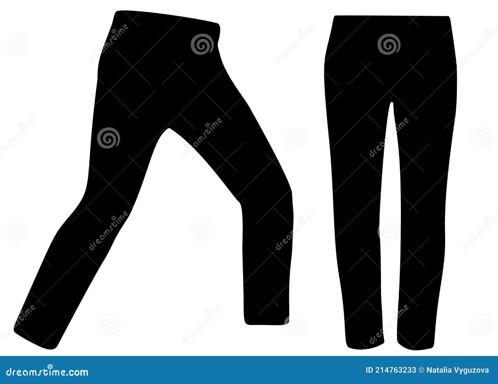 Sports Pants for Training in a Set. Stock Vector - Illustration of ...