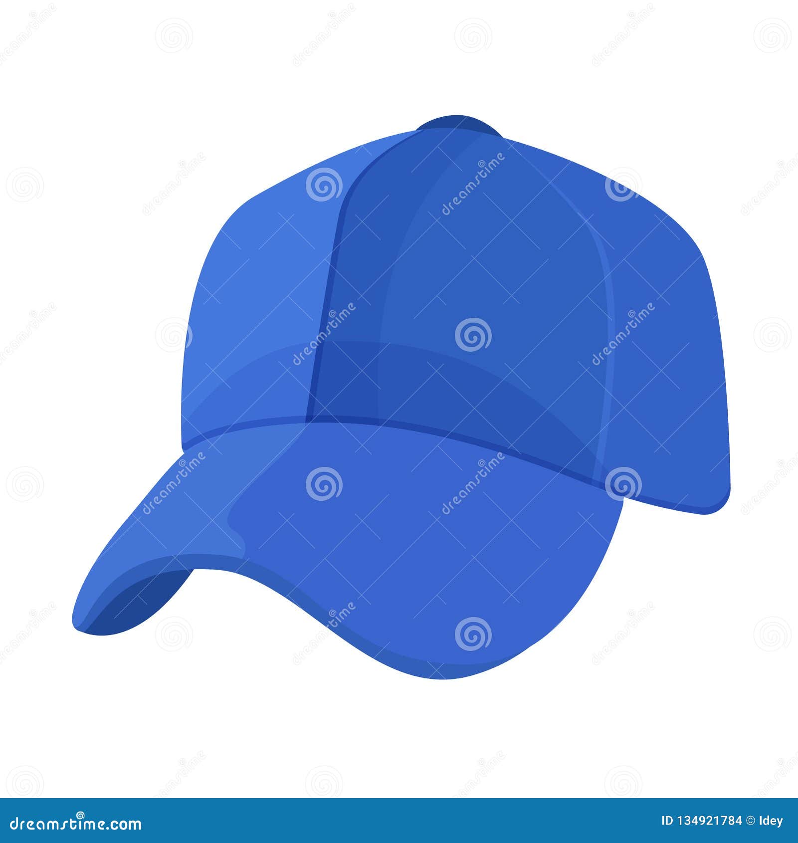 Sports Playing and Training Cap Hat for Cricket. Stock Vector ...