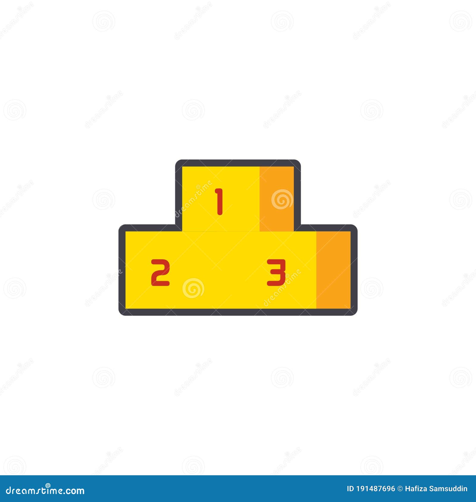 Sports Podium. Vector Illustration Decorative Design Stock Vector ...