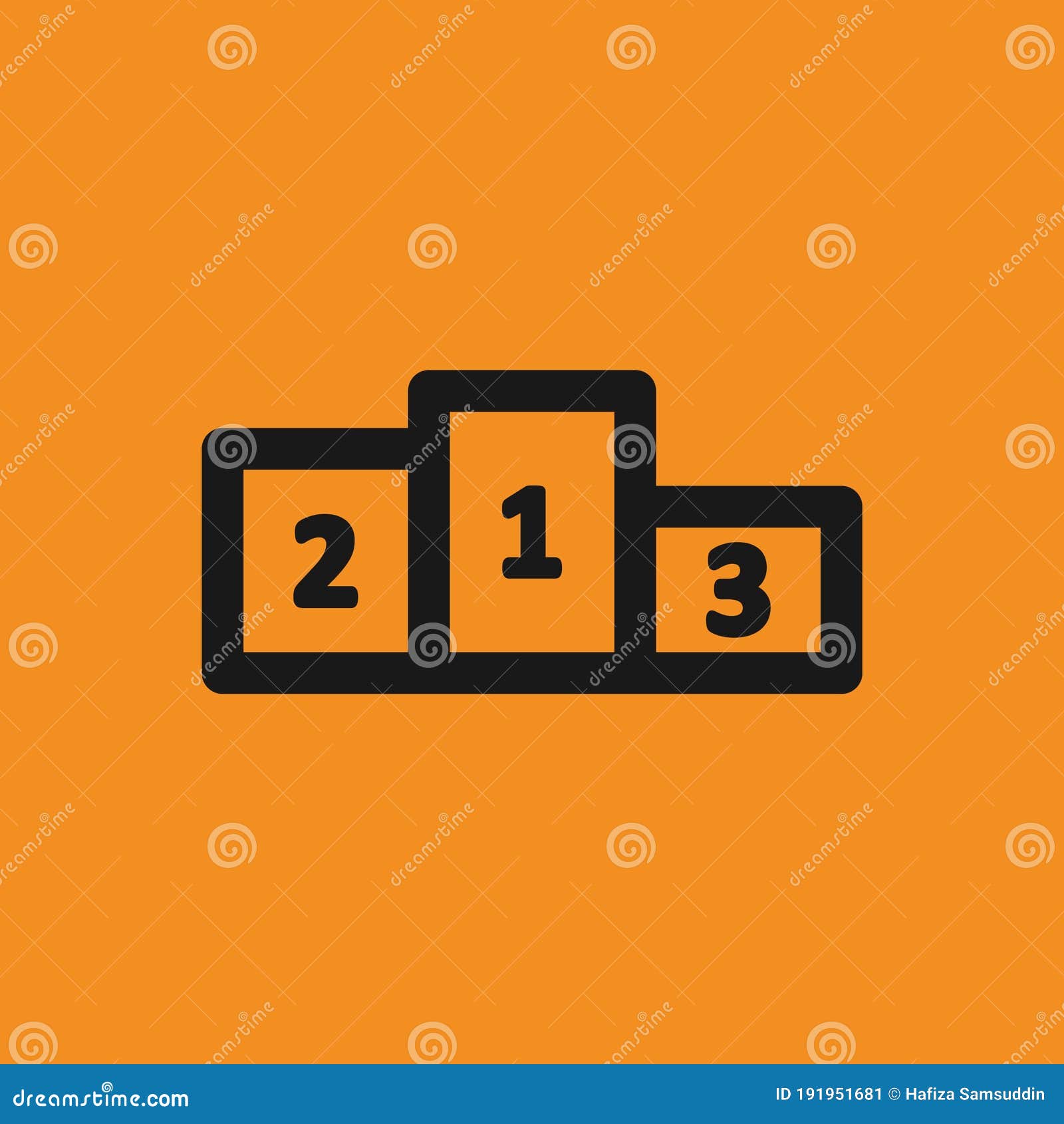 Sports Podium. Vector Illustration Decorative Design Stock Vector ...