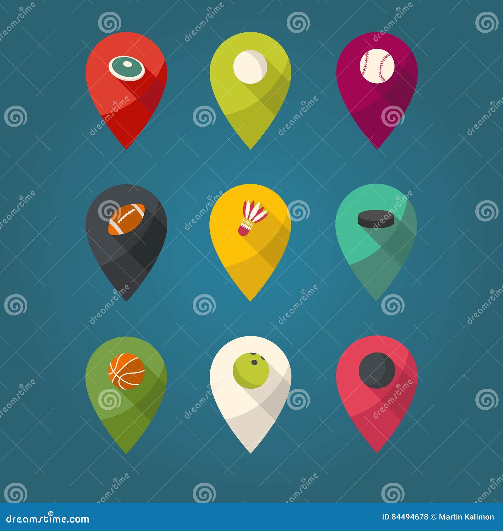 Sports Pointer in Flat Design. Stock Vector - Illustration of league ...