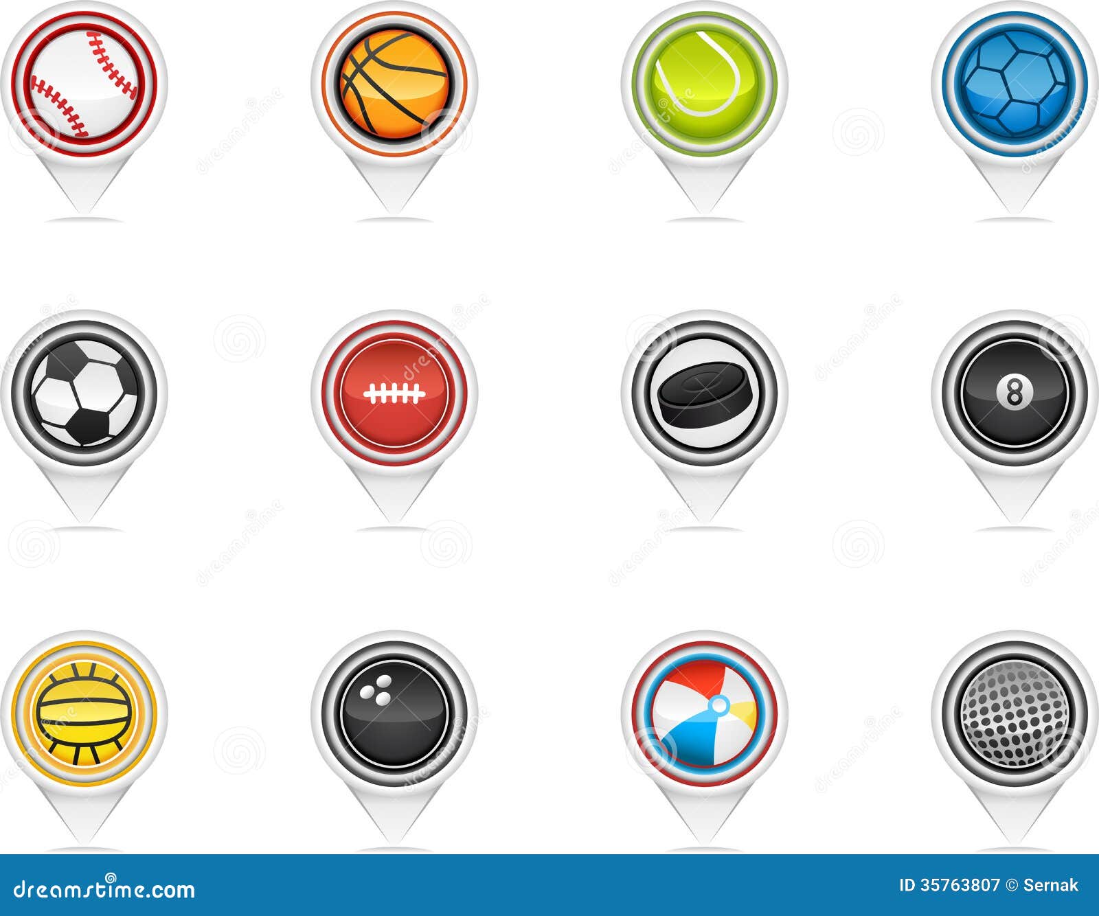 Sports pointers stock vector. Illustration of mark, baseball - 35763807