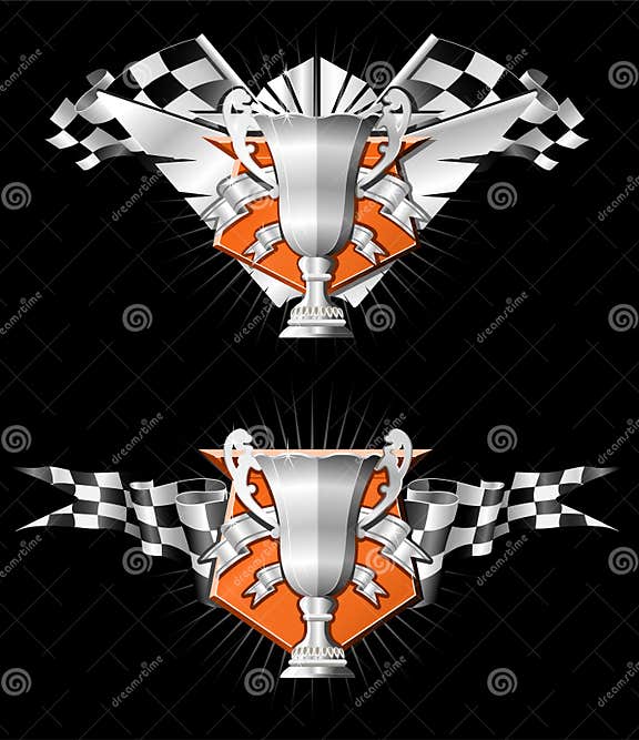 Sports Race Emblems stock vector. Illustration of label - 6665854