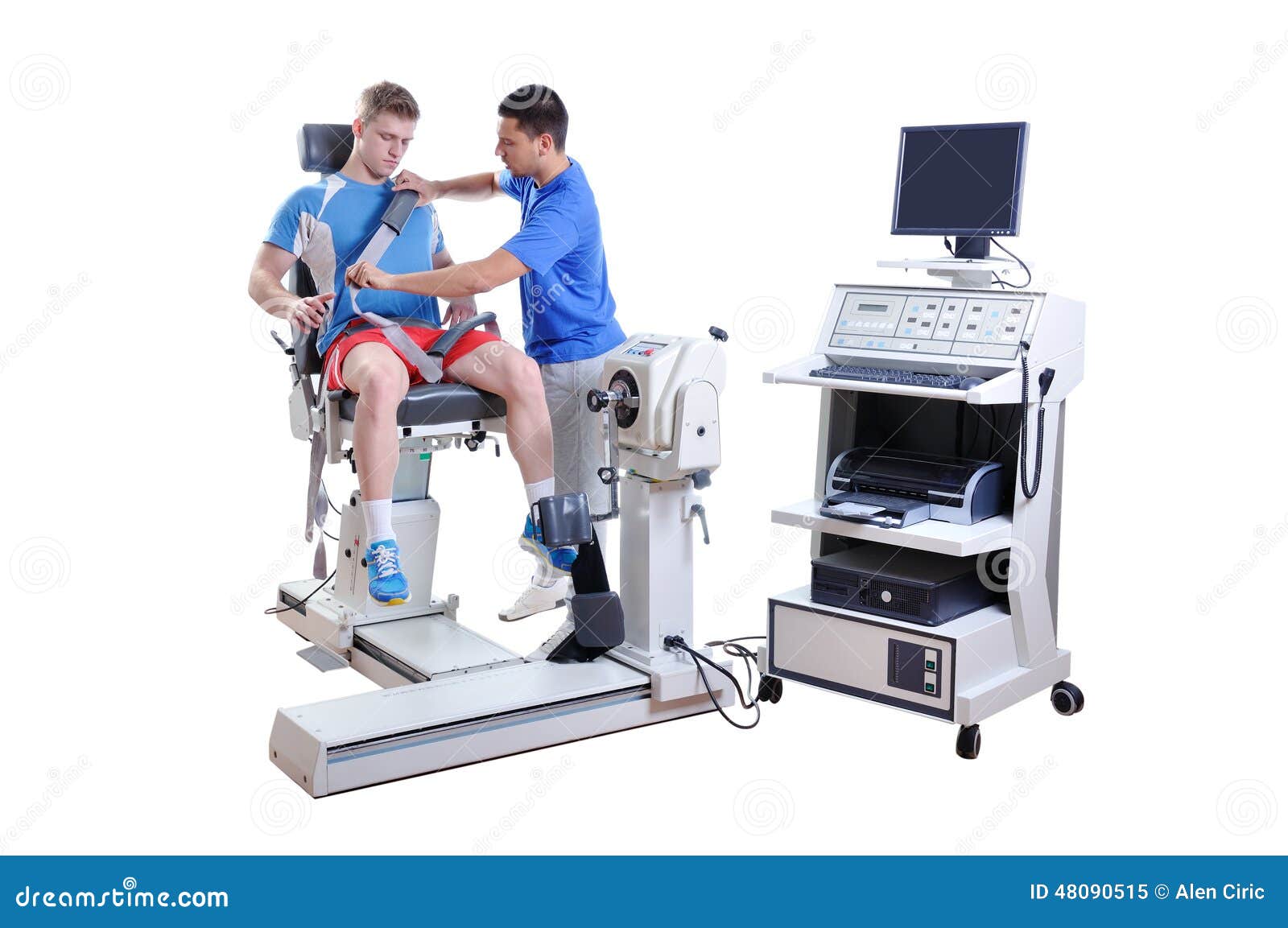 Sports Scientist Doing Performance Assessment Stock Image - Image of ...