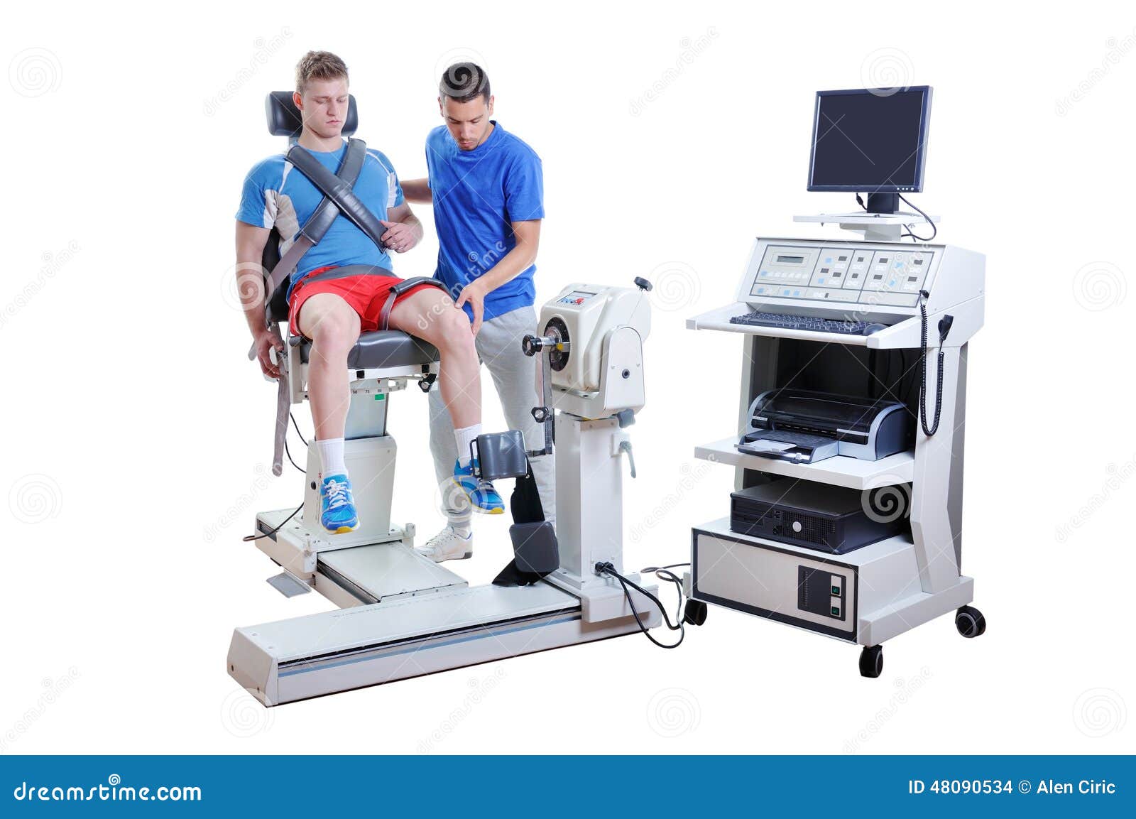 Sports Scientist Doing Performance Assessment Stock Photo - Image of ...