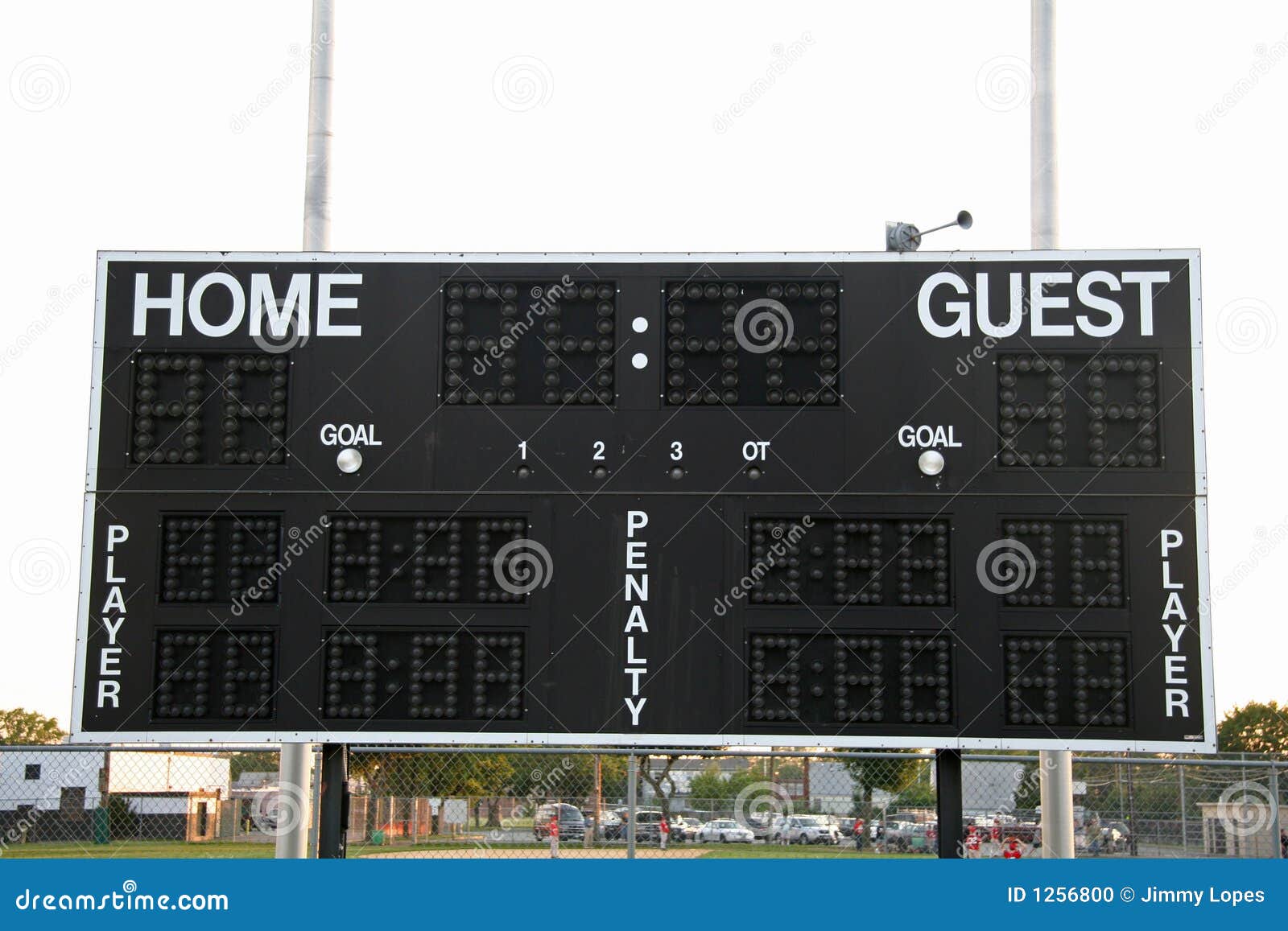 Sports Scoreboard stock photo. Image of event, play, american - 1256800
