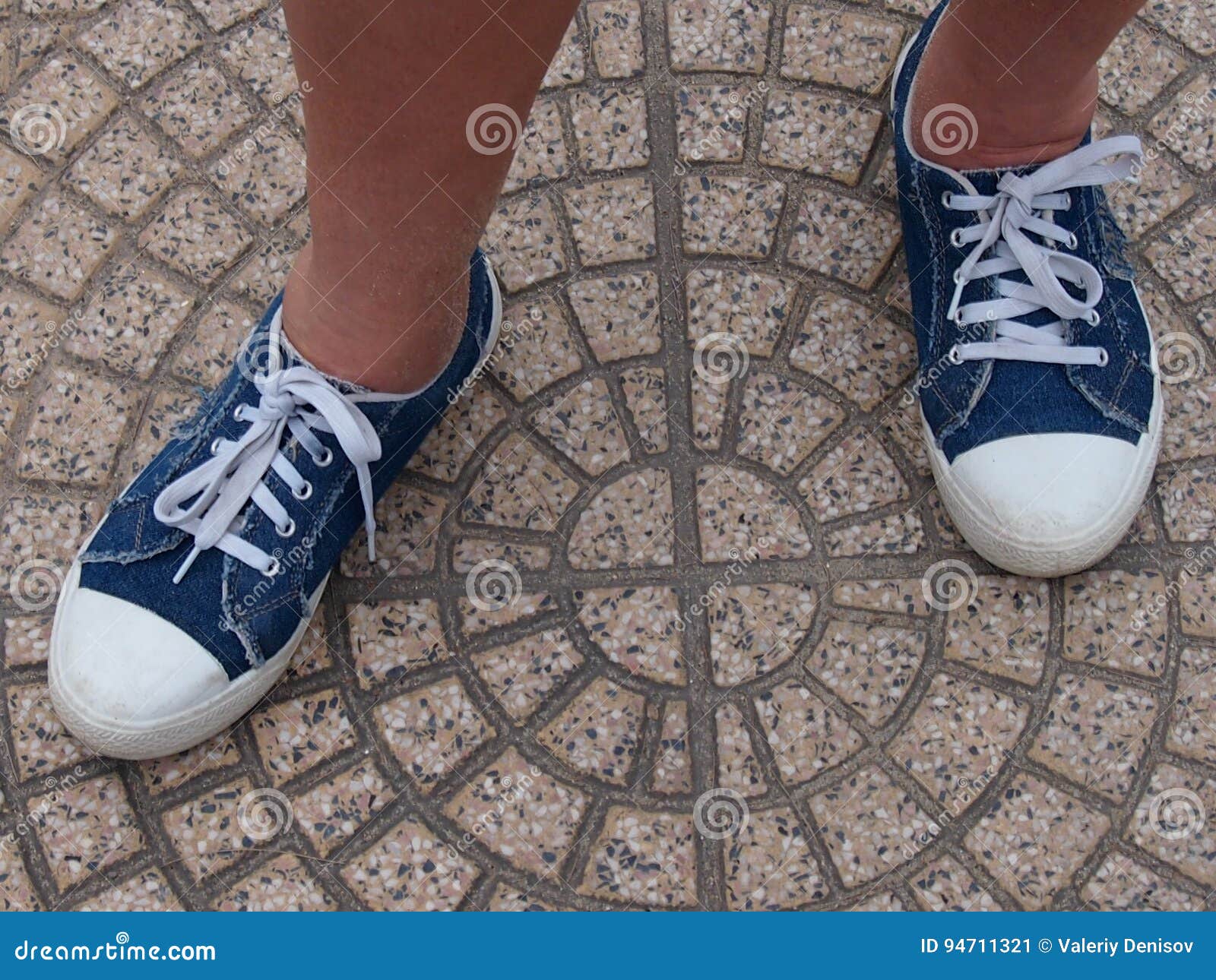 Sports shoes standing stock image. Image of paved, floor - 94711321