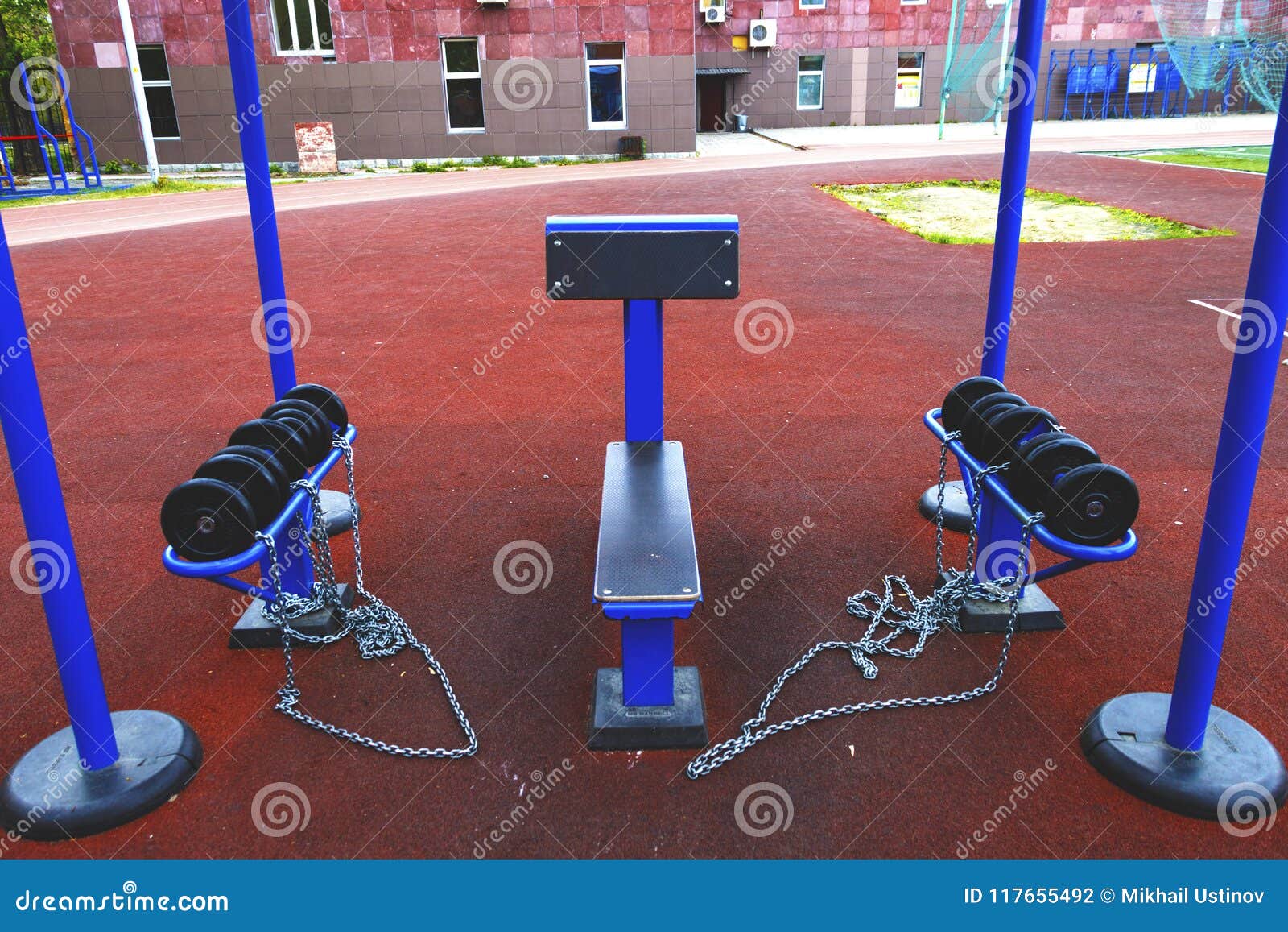 Sports Simulator for Strength Training Stock Photo - Image of drink ...