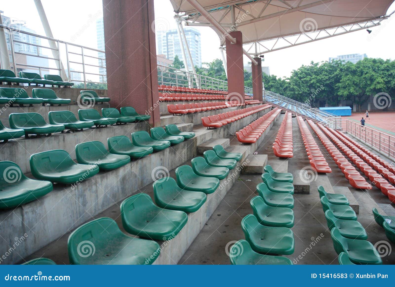 Sports stadium empty seats stock image. Image of empty - 15416583
