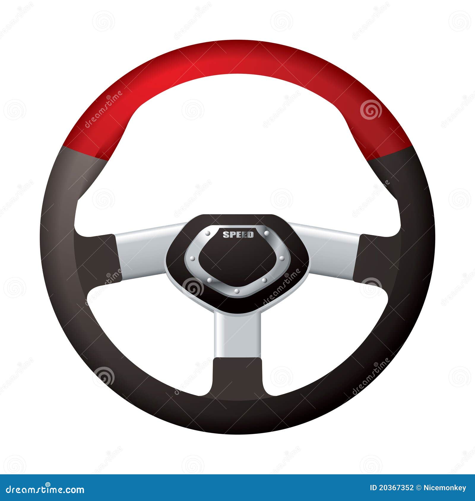 Sports steering wheel stock vector. Illustration of isolated - 20367352