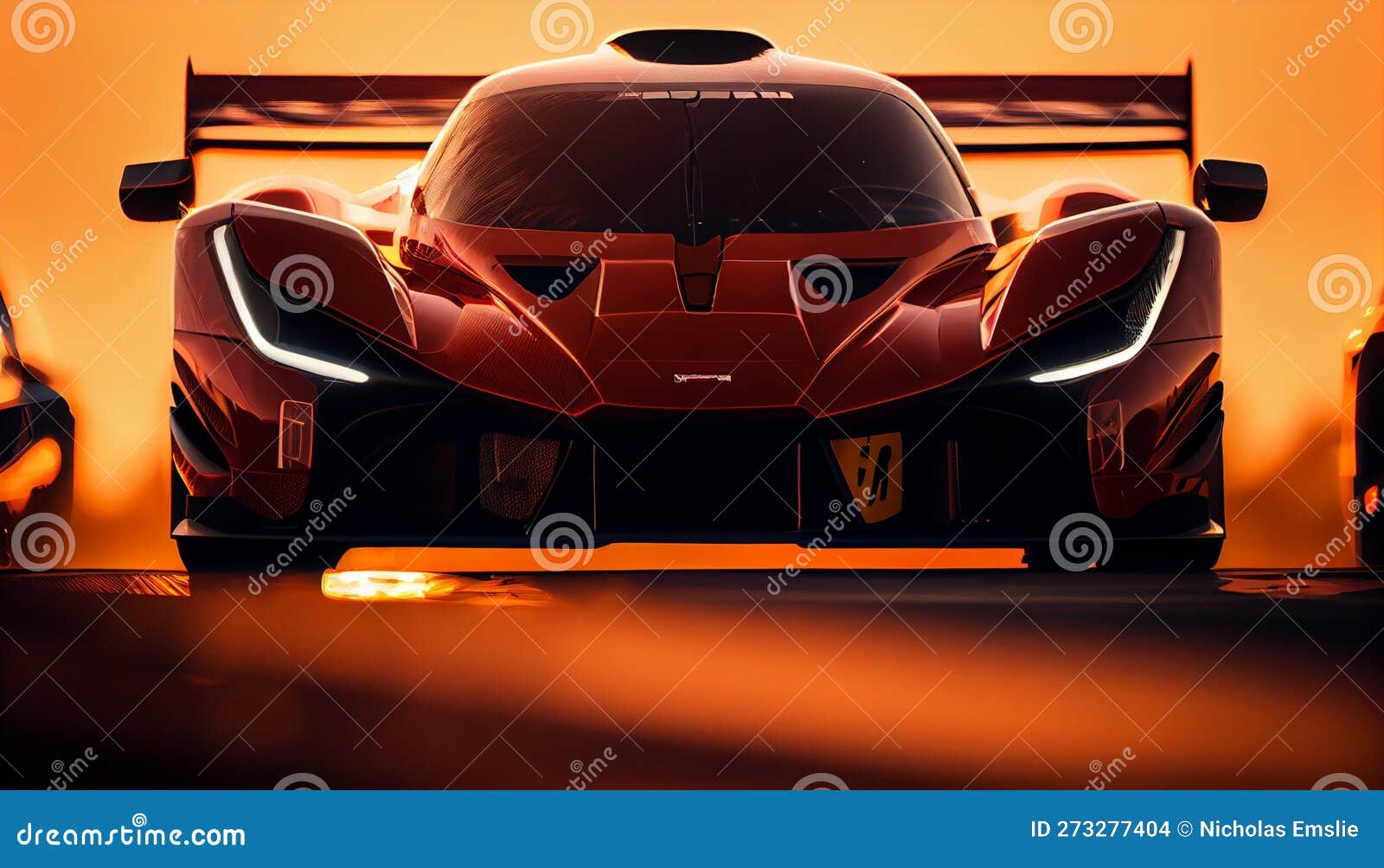 Supercar ai generated stock illustration. Illustration of mirrors ...