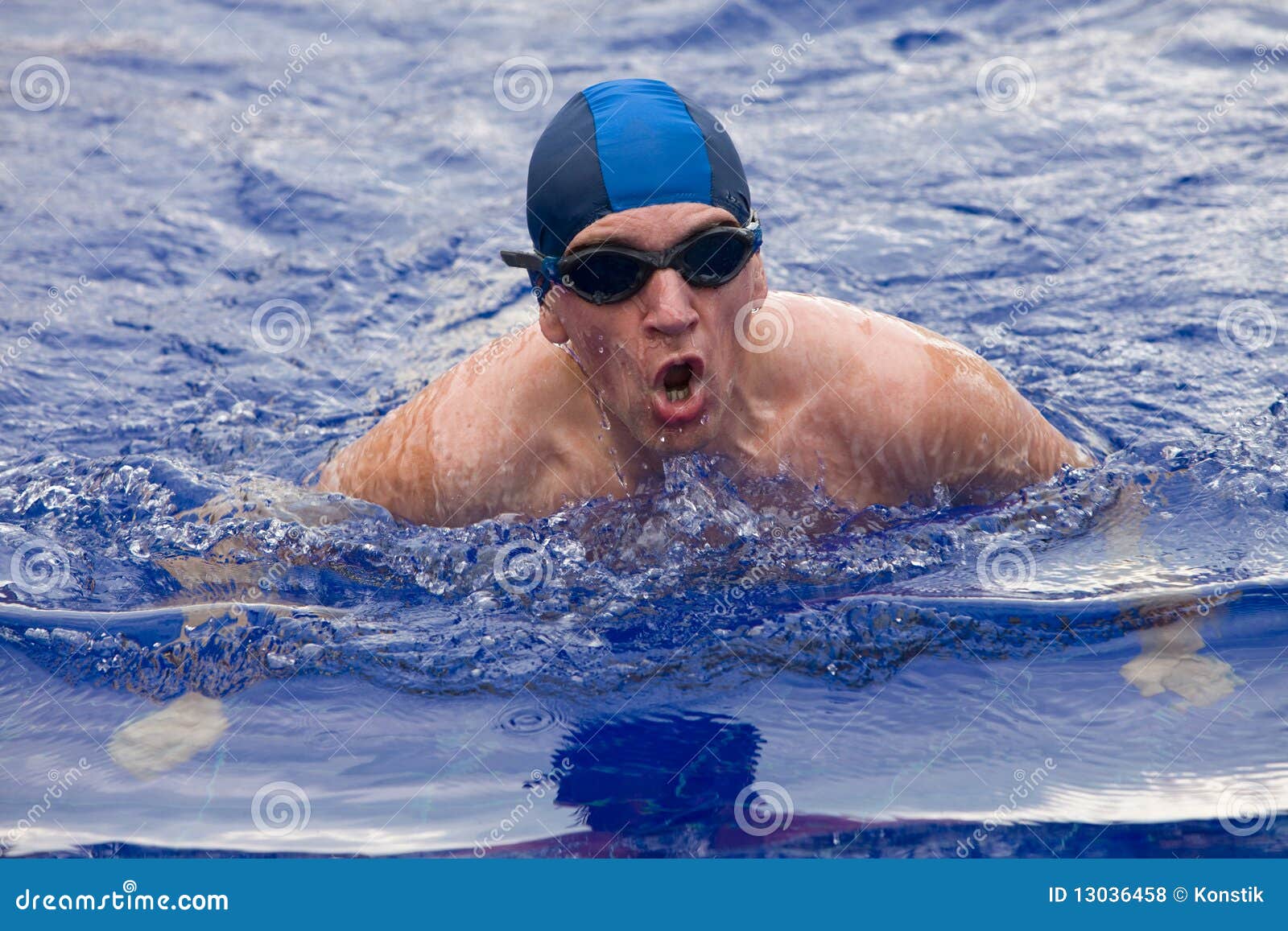 The sports swimmer in pool stock photo. Image of sport - 13036458