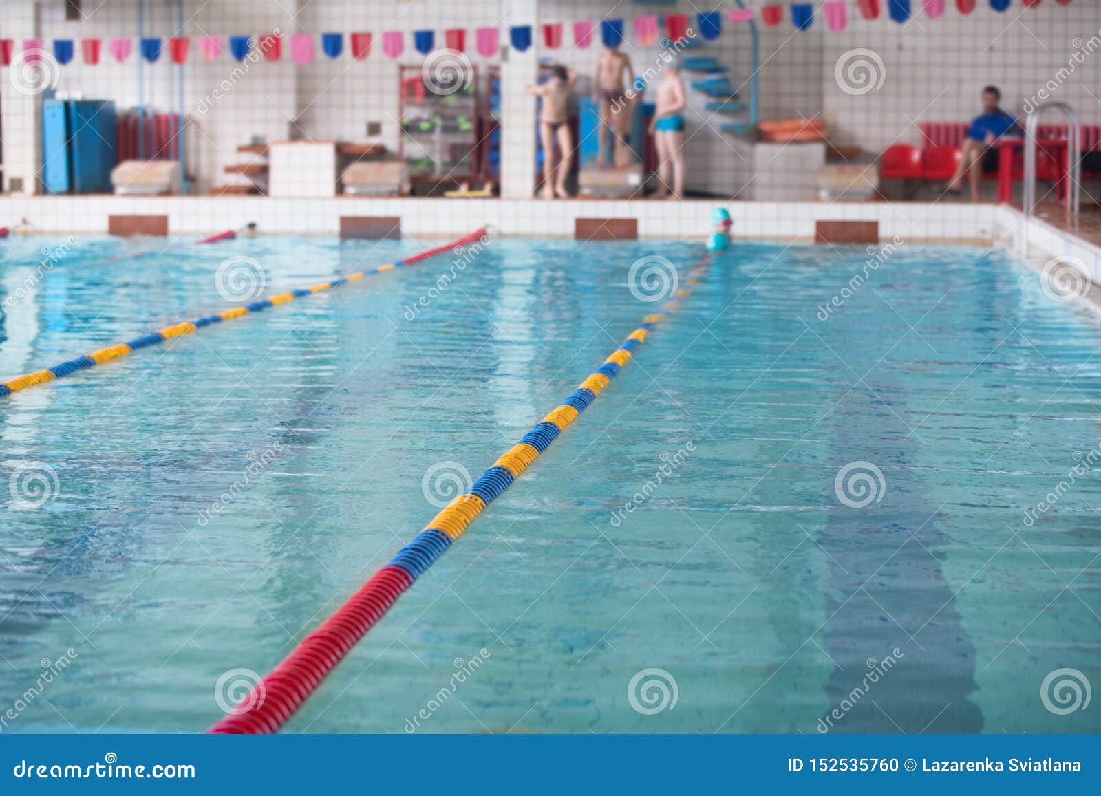 Sports Swimming Pool stock photo. Image of empty, lane - 152535760