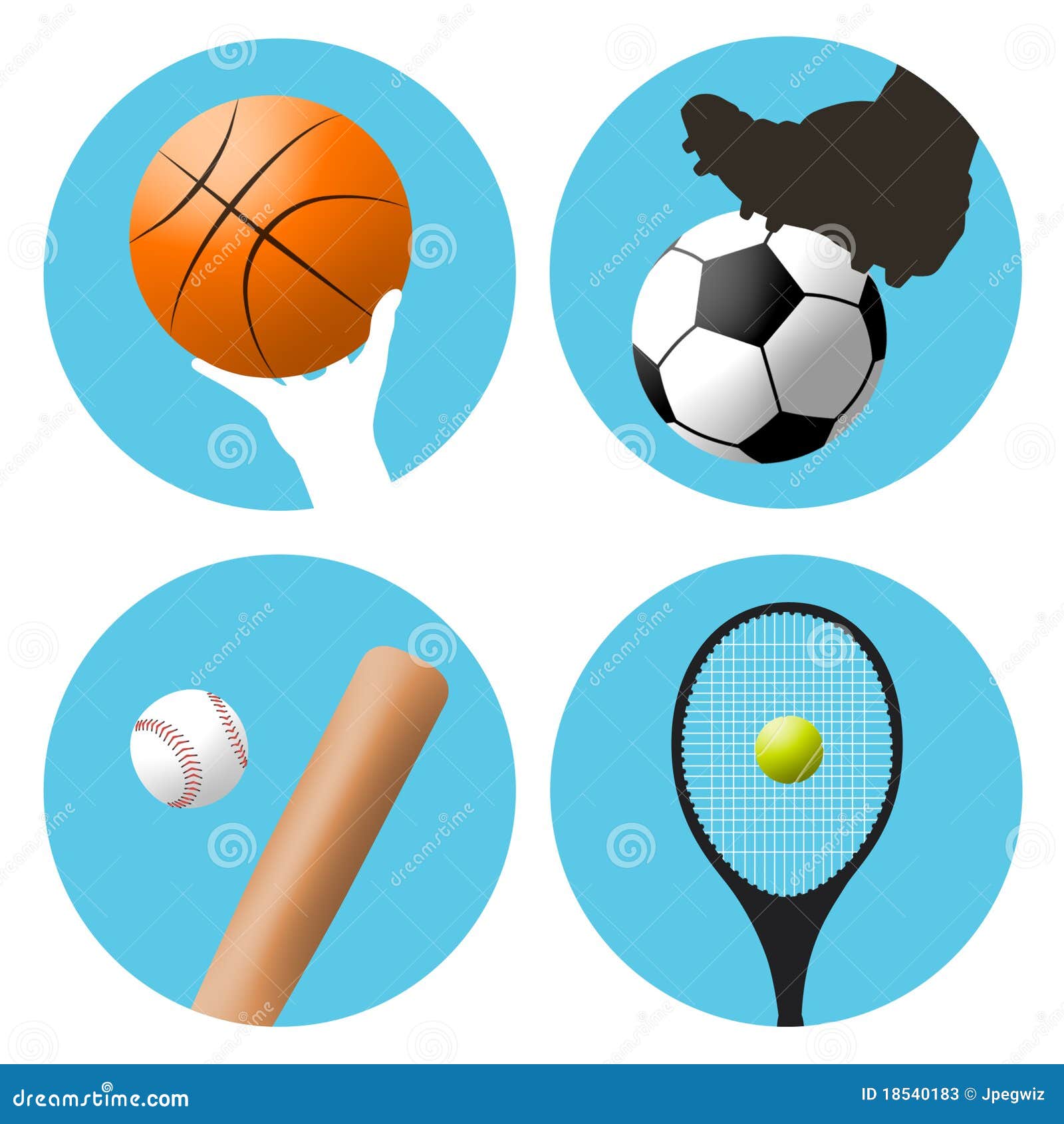 Sports Symbols Stock Photos - Image: 18540183