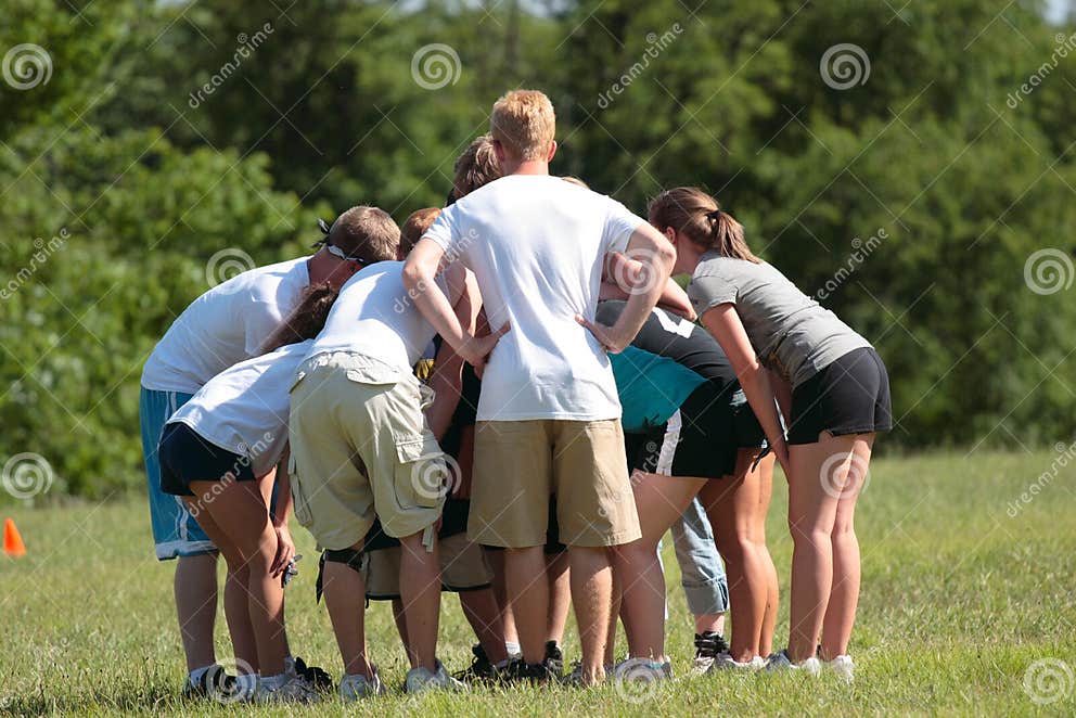 Sports Team Huddle 2 editorial photography. Image of loose - 2773492