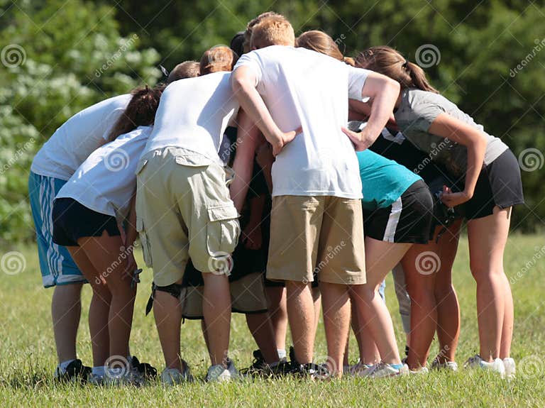 Sports Team Huddle stock photo. Image of person, listen - 2750436