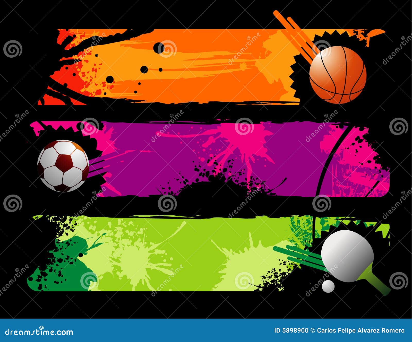 Sports vector composition stock vector. Illustration of tennis - 5898900