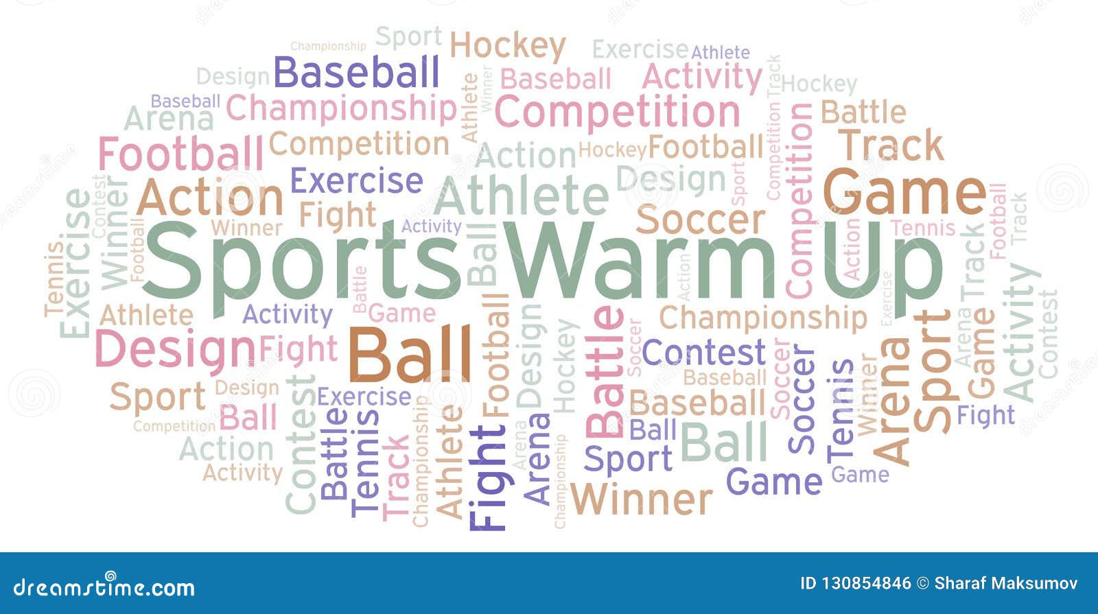Sports Warm Up word cloud. stock illustration. Illustration of design ...