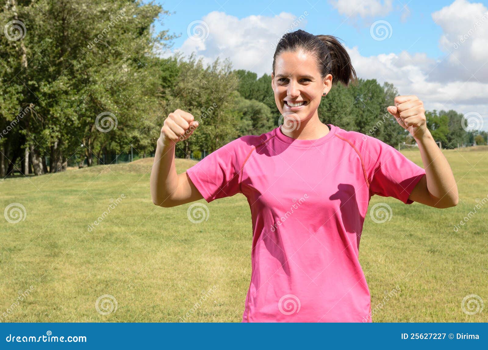 Sports Woman Win stock image. Image of celebrating, sport - 25627227