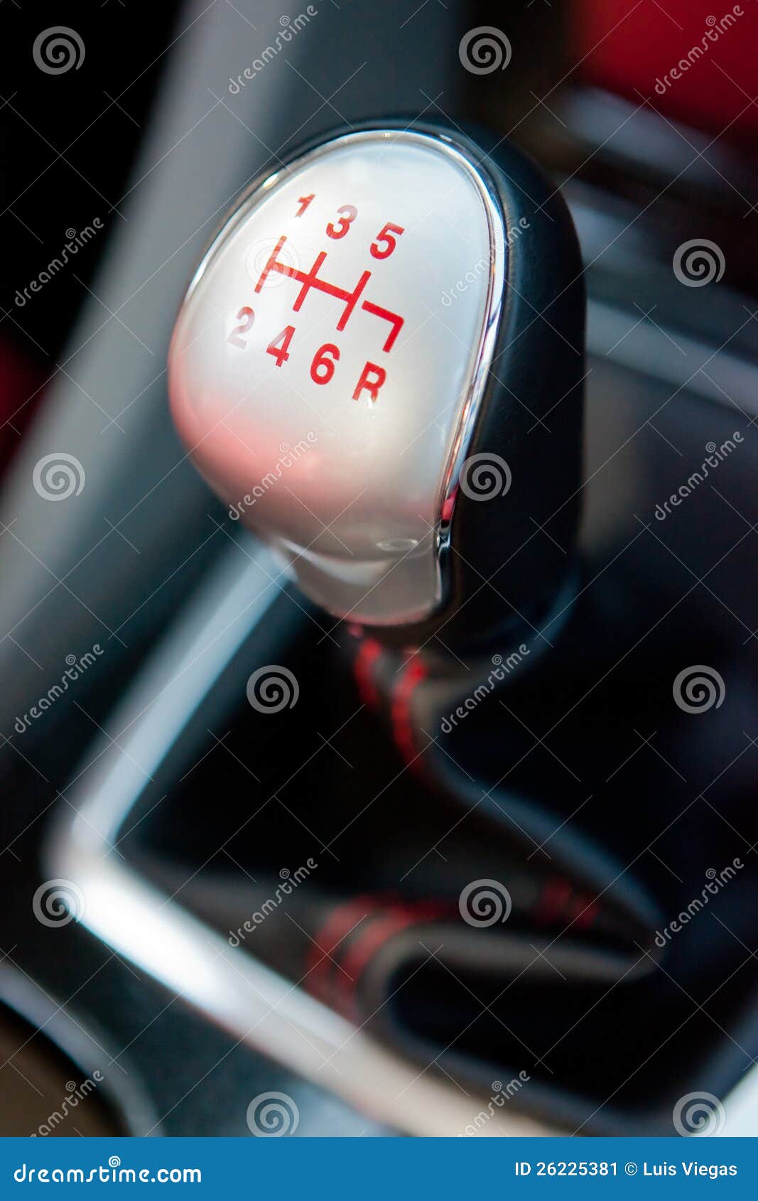 Sportscar gear shifter stock image. Image of equipment - 26225381