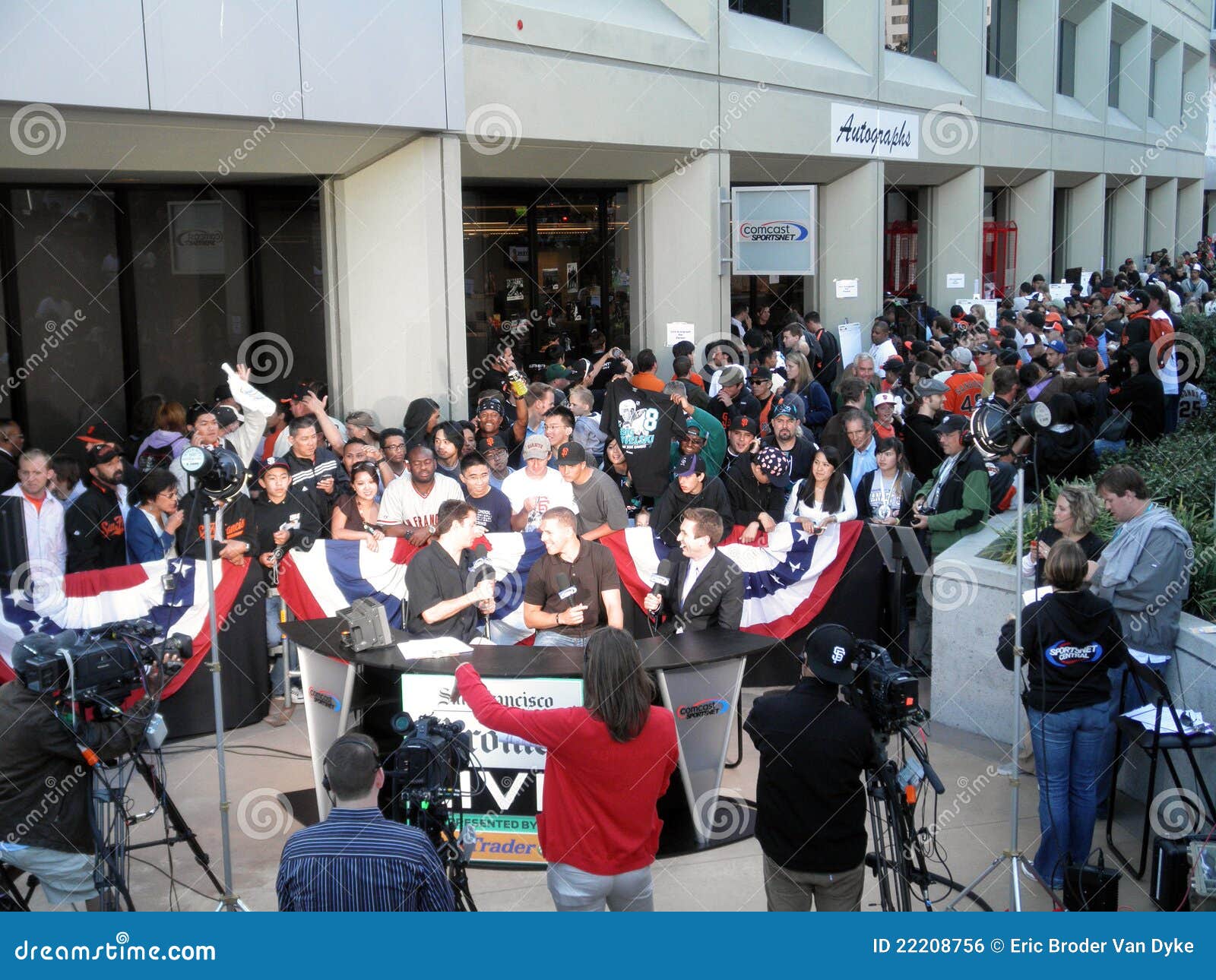 Sportscasters Interviews Hockey Player Editorial Photo - Image of ...