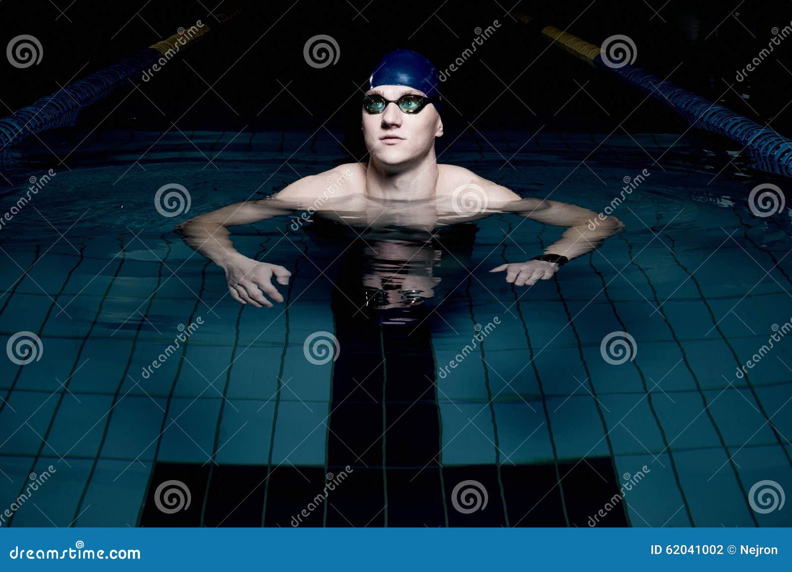 Sportsman in swimming pool stock photo. Image of sport - 62041002