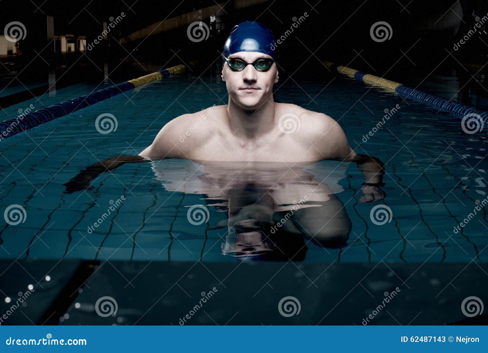 Sportsman in swimming pool stock image. Image of sport - 62487143