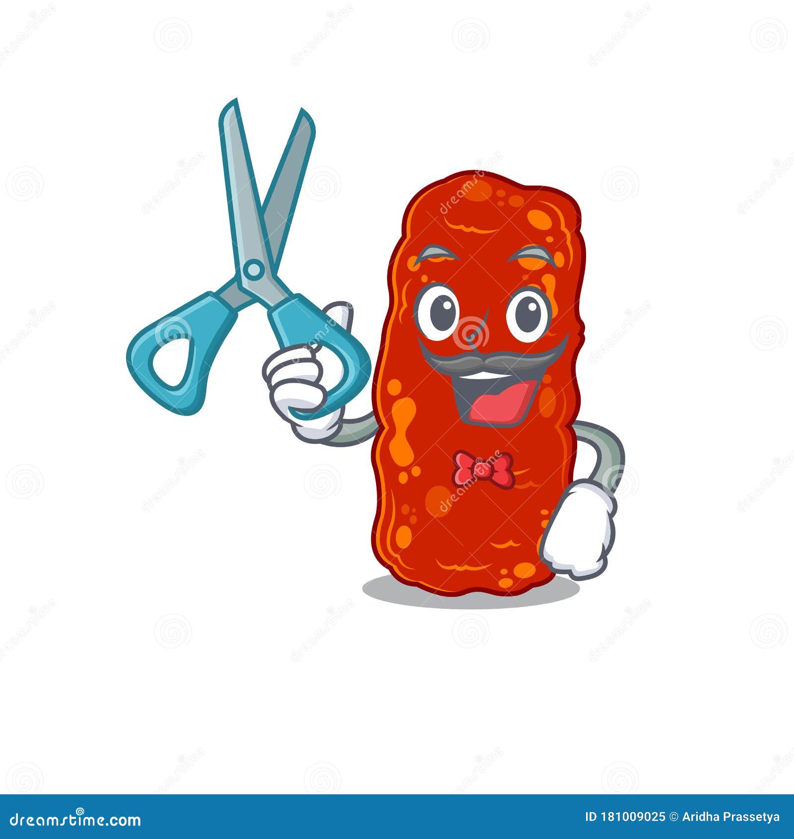 Sporty Escherichia Coli Bacteria Cartoon Character Design With Barber ... Sporty Escherichia Coli Bacteria Cartoon Character Design With Barber ...