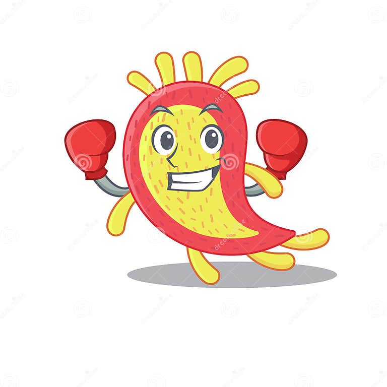 A Sporty Boxing Athlete Mascot Design Of Azorhizobium Caulinodans With