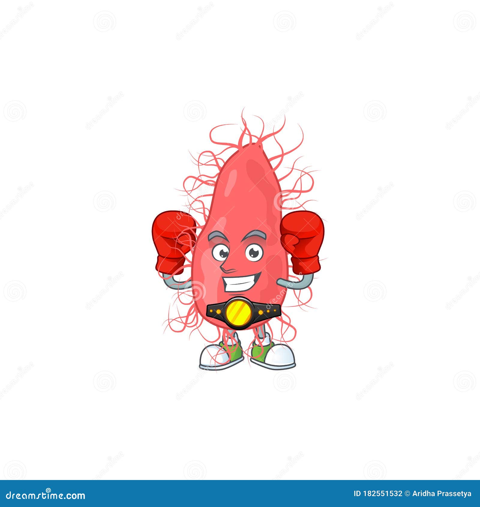 Sporty Escherichia Coli Bacteria Cartoon Character Design With Barber ... Sporty Escherichia Coli Bacteria Cartoon Character Design With Barber ...