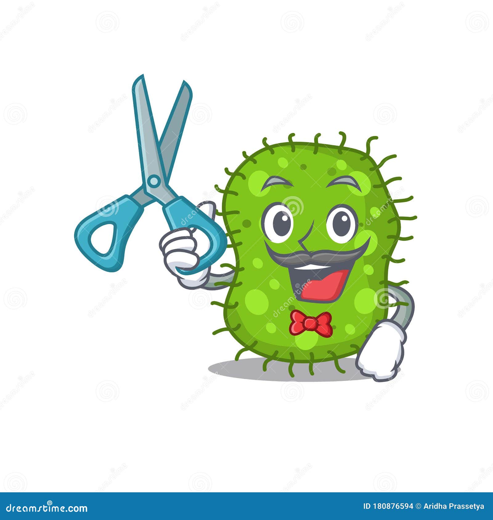 Sporty Escherichia Coli Bacteria Cartoon Character Design With Barber ... Sporty Escherichia Coli Bacteria Cartoon Character Design With Barber ...