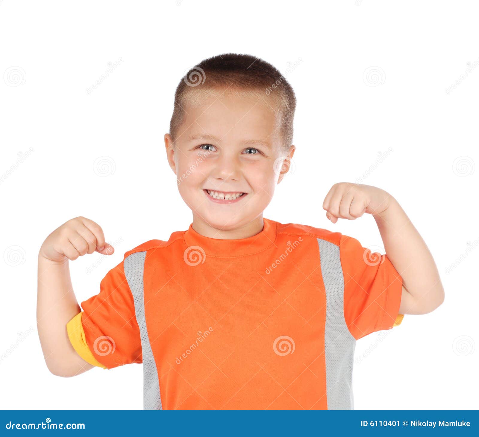 Little Boy Flexing