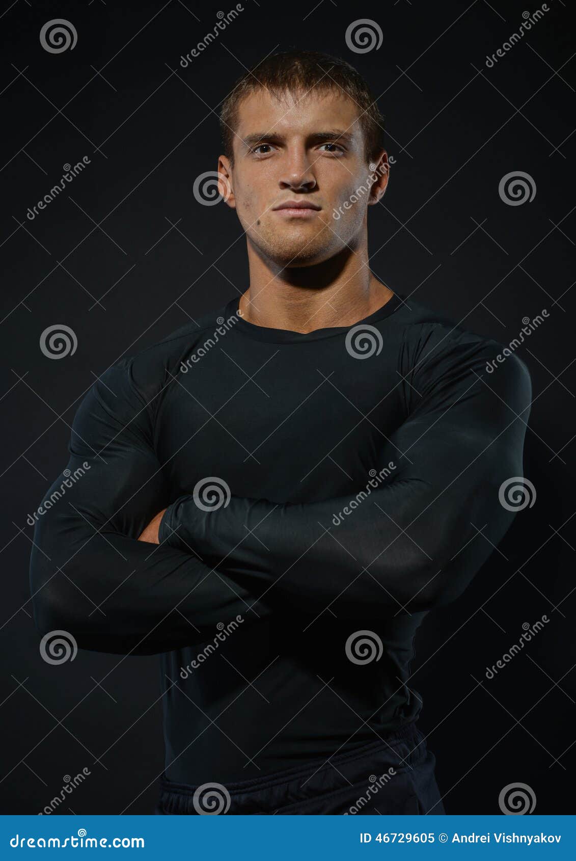 Sporty male model stock image. Image of beautiful, macho - 46729605