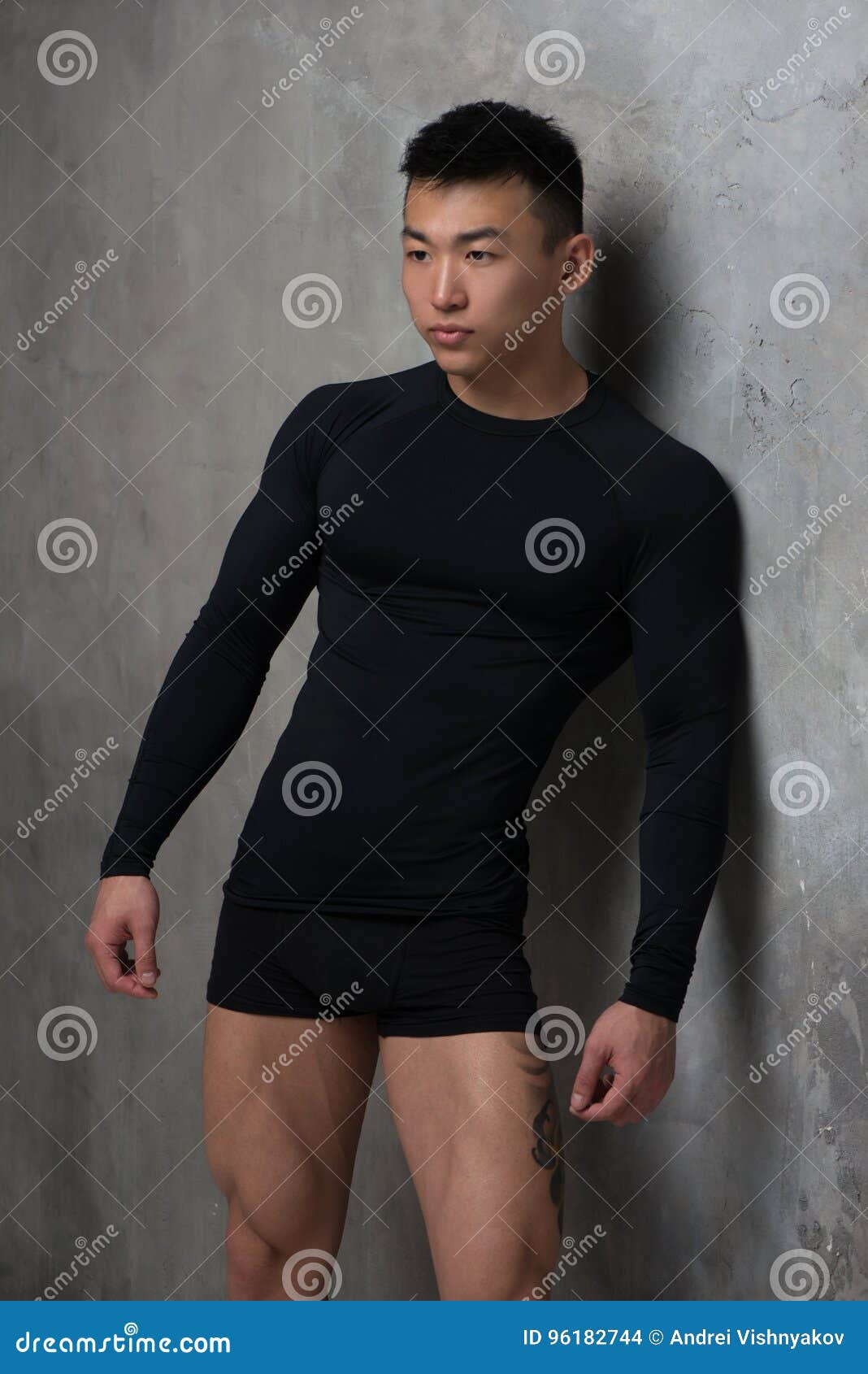 Sporty male model stock photo. Image of strong, korean - 96182744