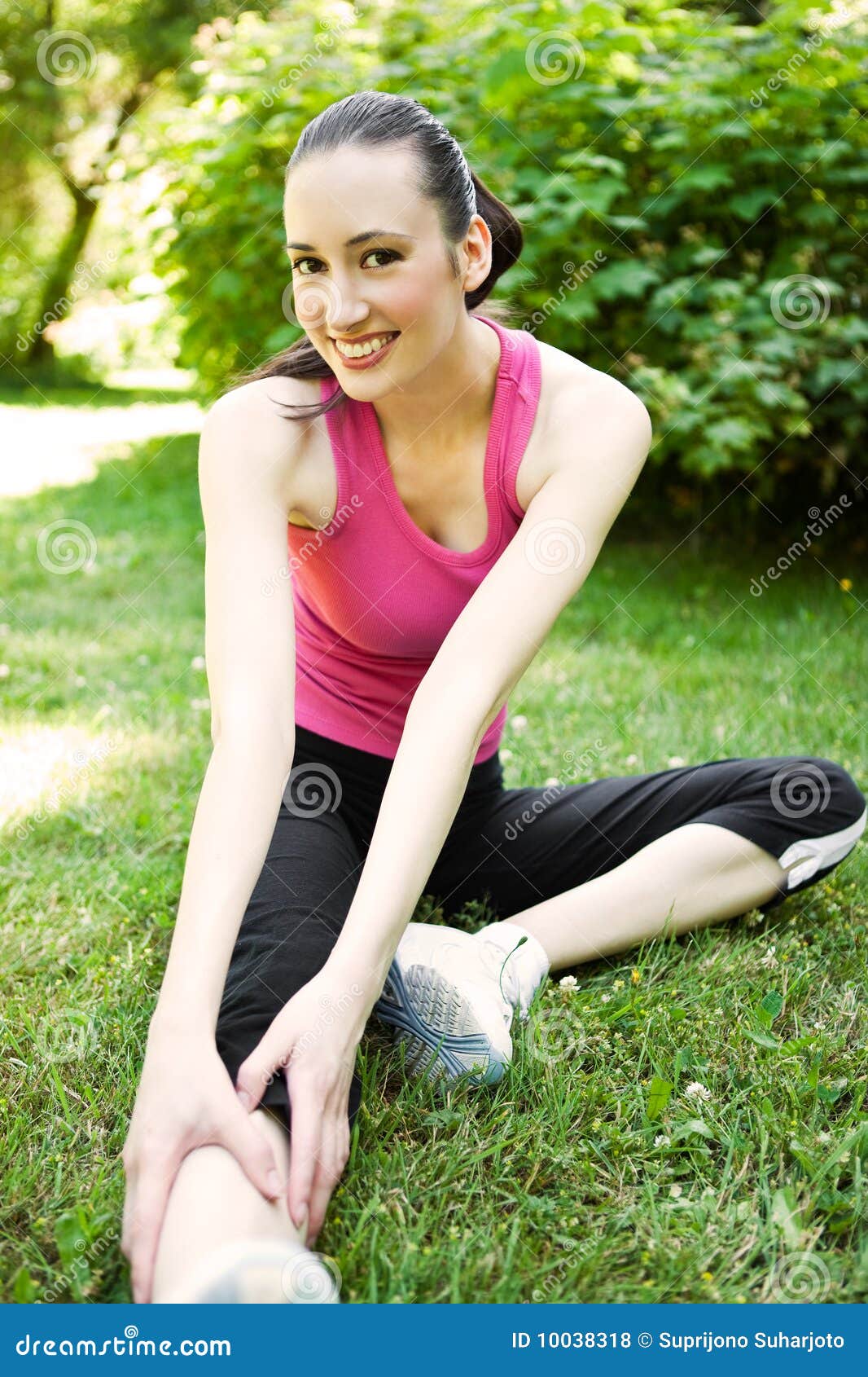Sporty woman stock photo. Image of park, beautiful, female - 10038318