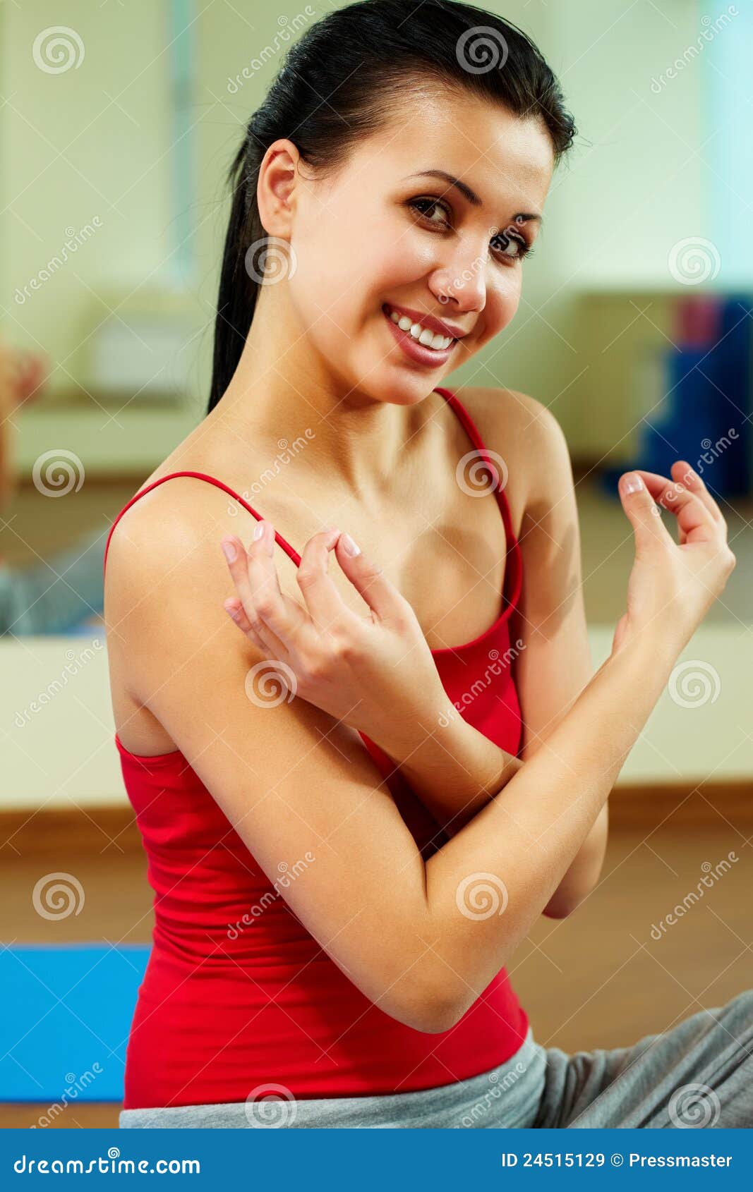 Sporty woman stock image. Image of practicing, active - 24515129