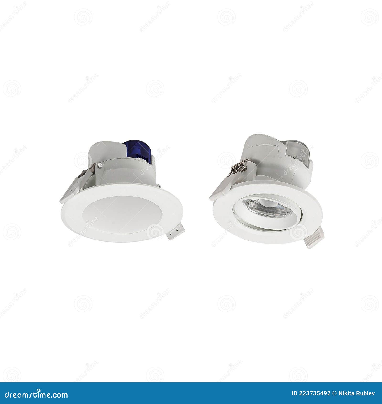 Spot Ceiling Led Light Isolated on White Stock Photo - Image of design ...